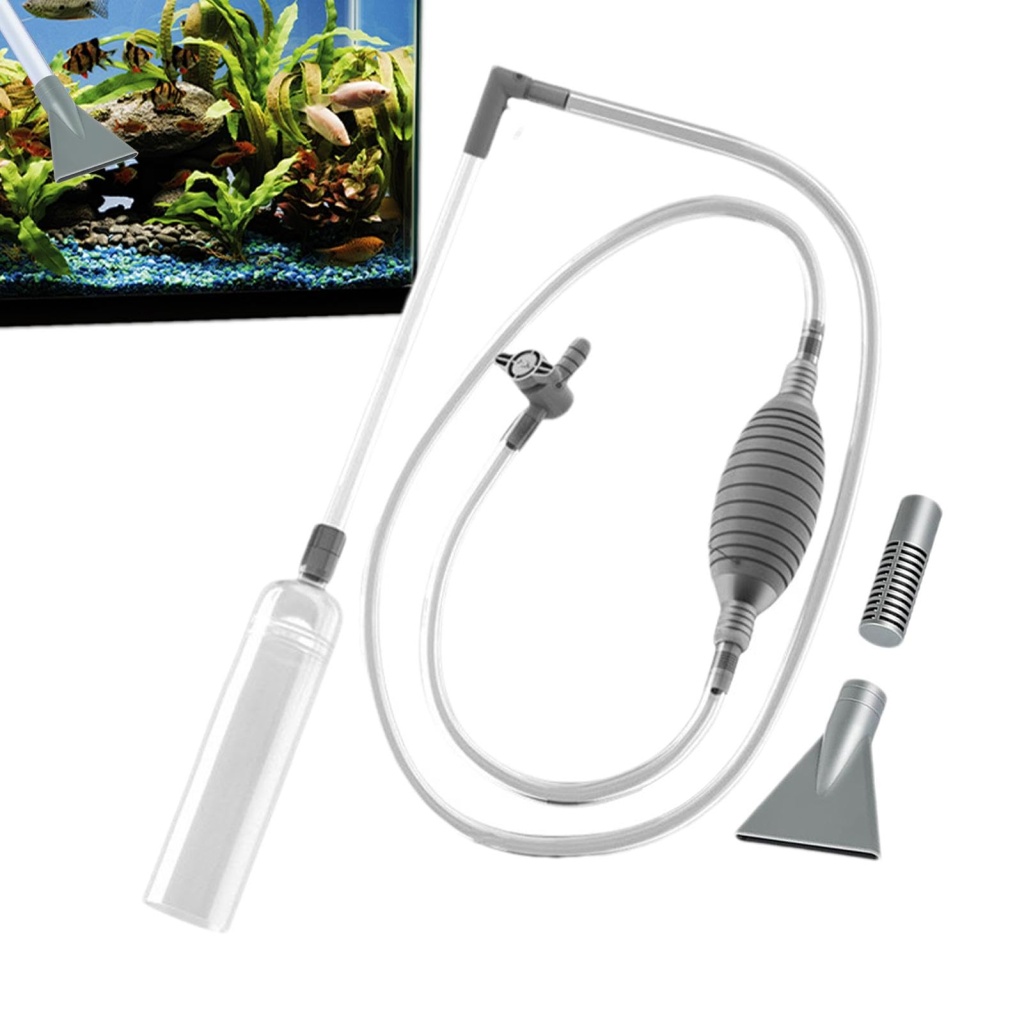 Fish Tank Cleaner Vacuum Syphon Pump Cleaning Kit, Aquarium Siphon ...